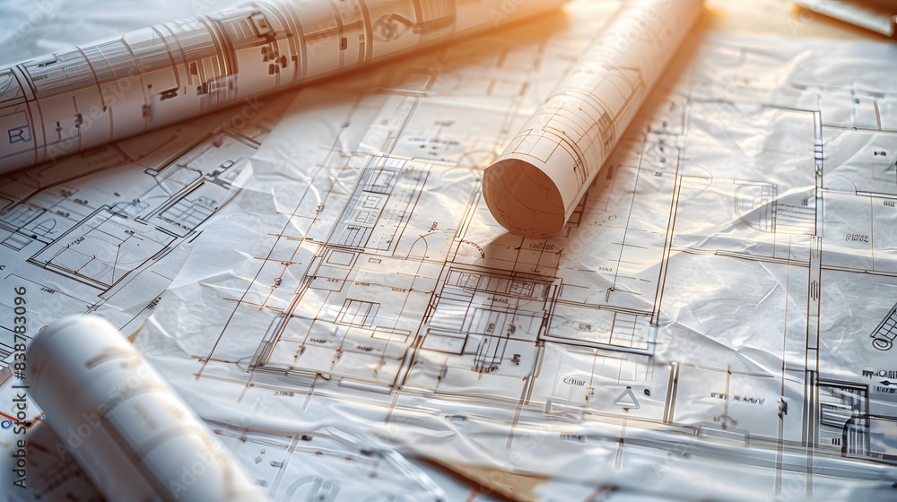 a floor plan where the location of load-bearing walls is clearly marked ...