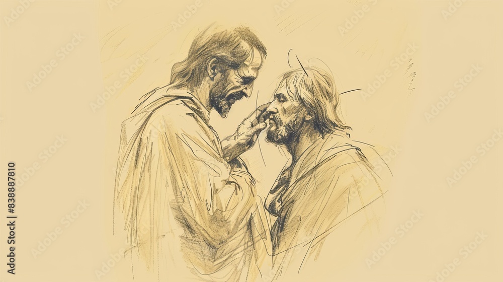 Apostle Thomas Touching Wounds of Resurrected Jesus - Doubt Turned to ...