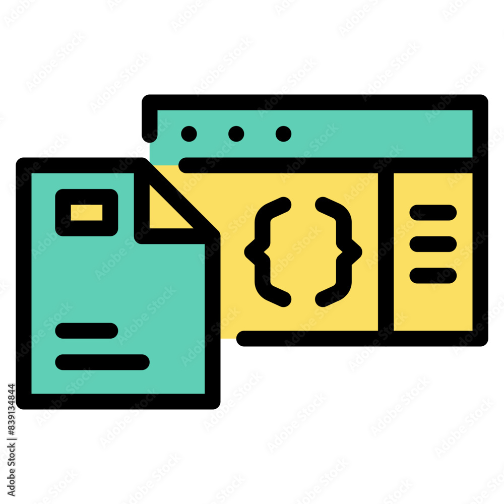 File compatible flat icon symbol sign from modern dashboard collection ...