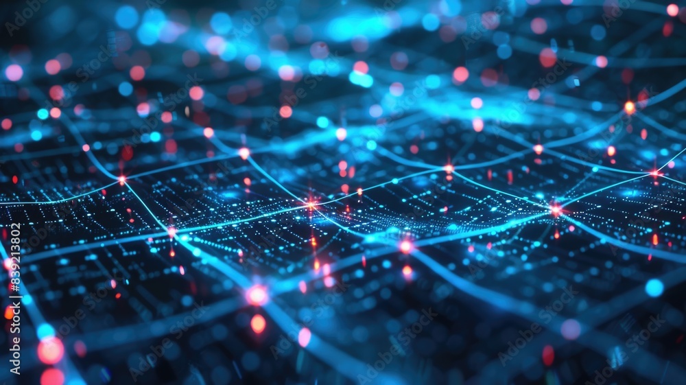 an architectural blueprint of an optical network topology, showing ...