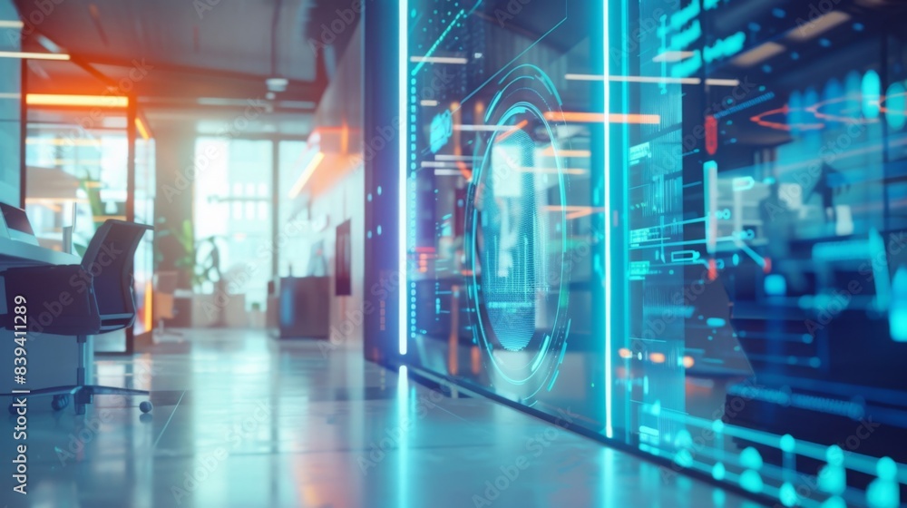 An image featuring AI-driven business solutions, showcasing futuristic ...