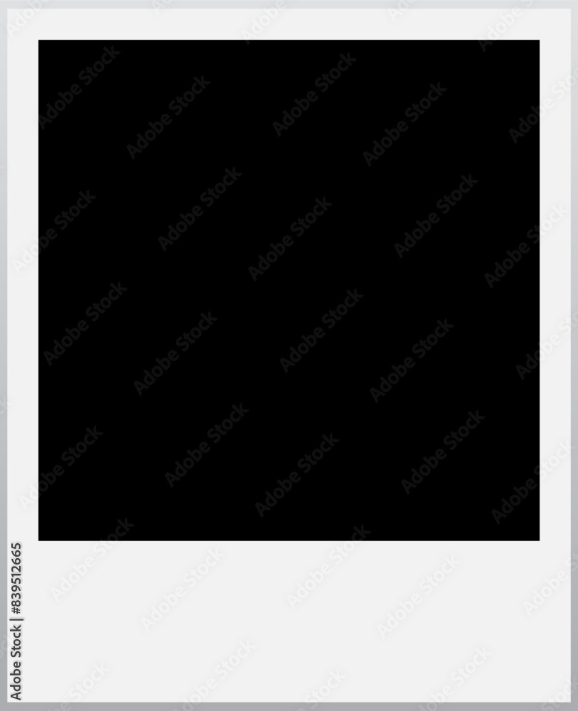 Square Polaroid Photo Frame Stock Vector | Adobe Stock