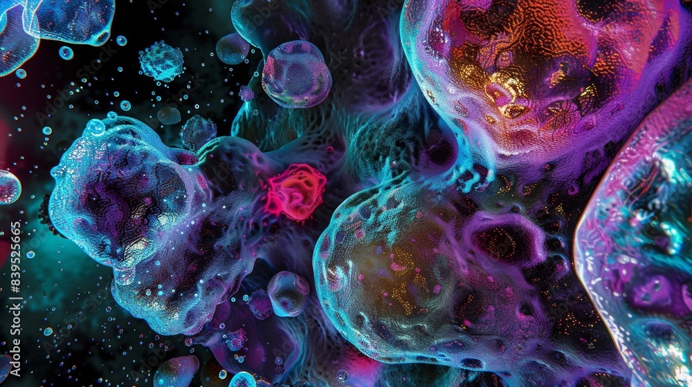 Comparative image of normal and mutated proton pumps demonstrating the ...