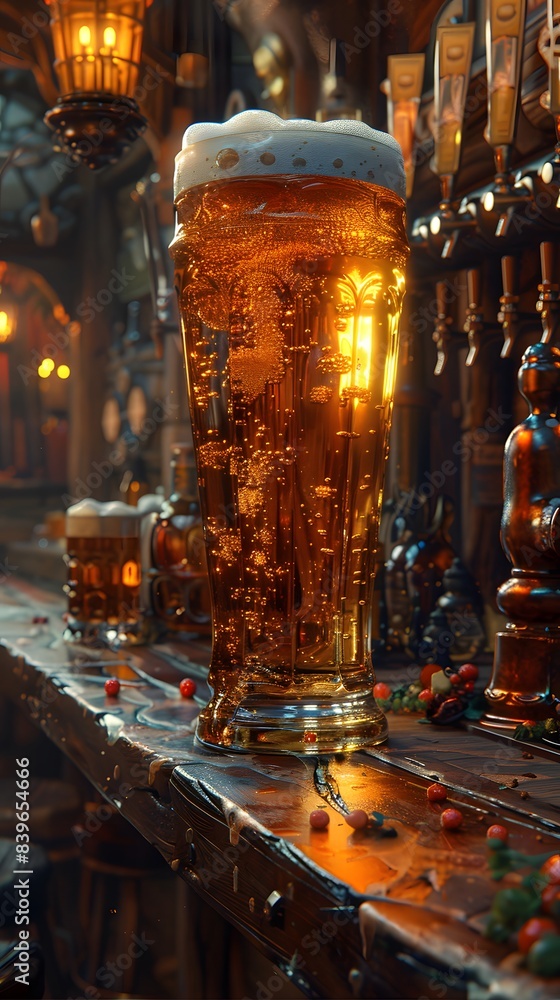 3D animate render, A brewmaster's expressive techniques in brewing ...