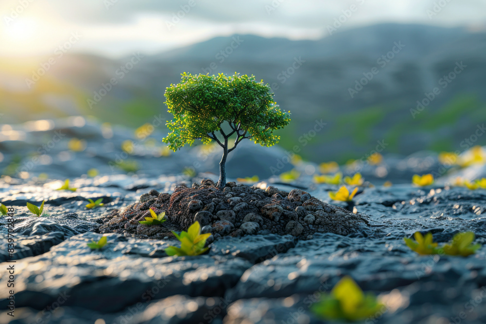 World Environment Day 2024 concept - Land restoration, desertification and drought resilience ...