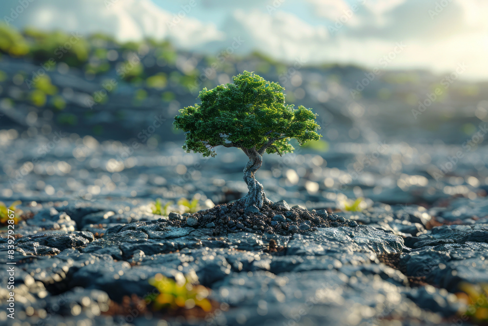 World Environment Day 2024 concept - Land restoration, desertification and drought resilience ...