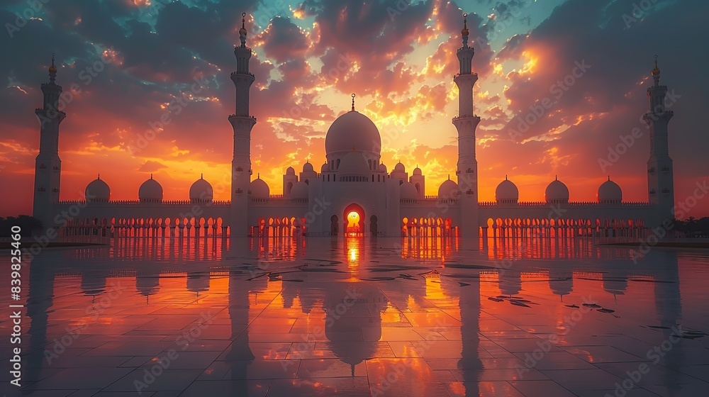 Enhance Your Celebrations with Beautiful 3D Illustrated Mosque ...