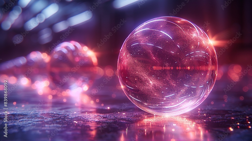 Abstract glass nano carbon fiber background with blues and purples ...