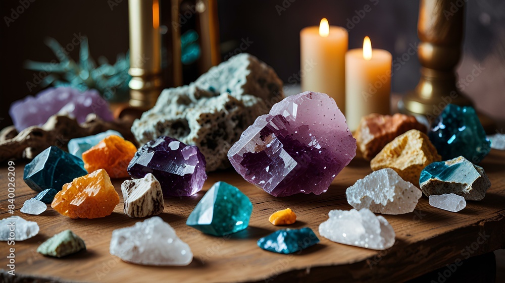 Crystals altar idea. Creating sacred meditaion space with good vibes ...