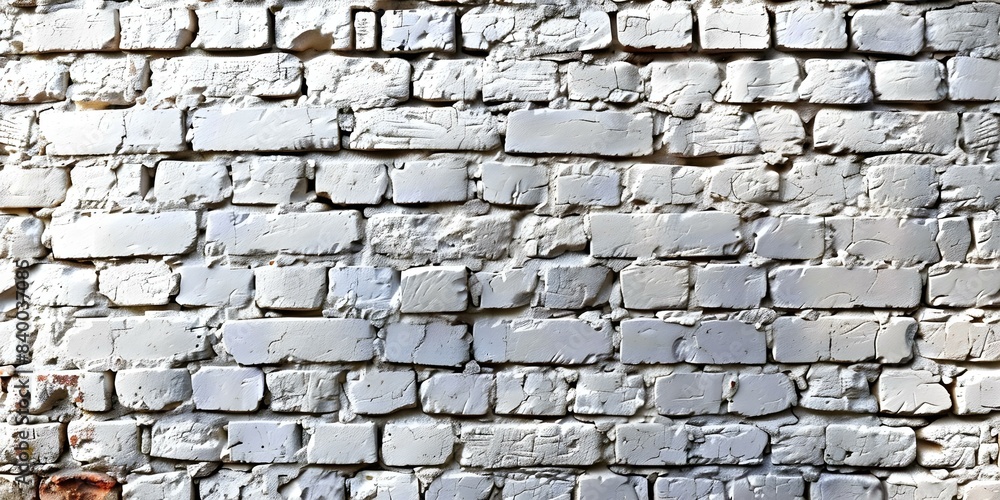 Illustration Stock Realistic white brick wall image for photo editing ...