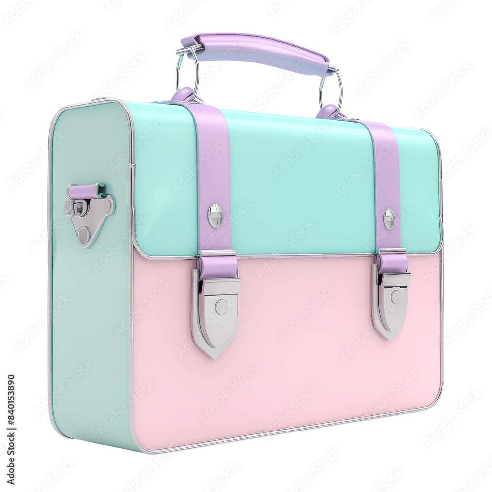Pastel briefcase illustration isolated on transparent background ...