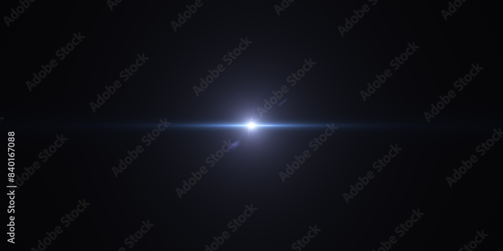 Center twinkle blue star lens flare. Beautiful Glow center blue light ...
