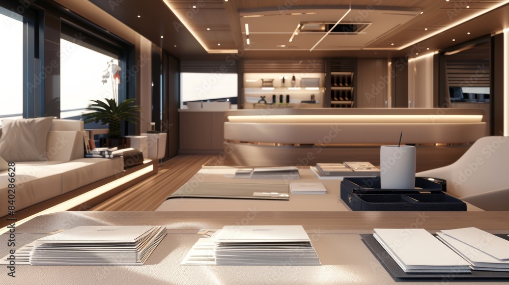Exquisite Yacht Interior Design Portfolio Business Cards Models and ...