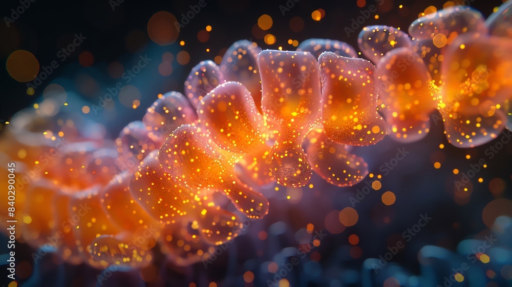 Xray illustration of watersoluble vitamins absorption, B complex and ...