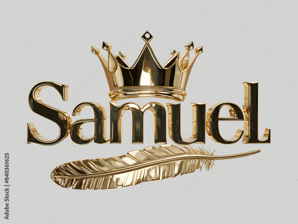 Samuel Name Logo Design Background, Samuel Name in Elegant Font, Gold ...