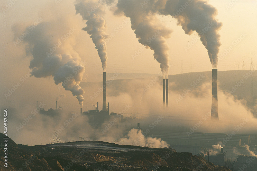 An image portraying the stark reality of environmental pollution caused ...