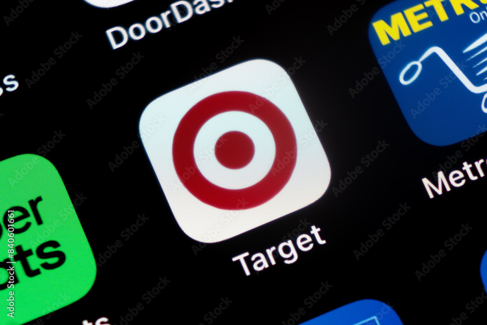 Antalya, Turkey, June3, 2024: Target application icon on Apple iPhone ...