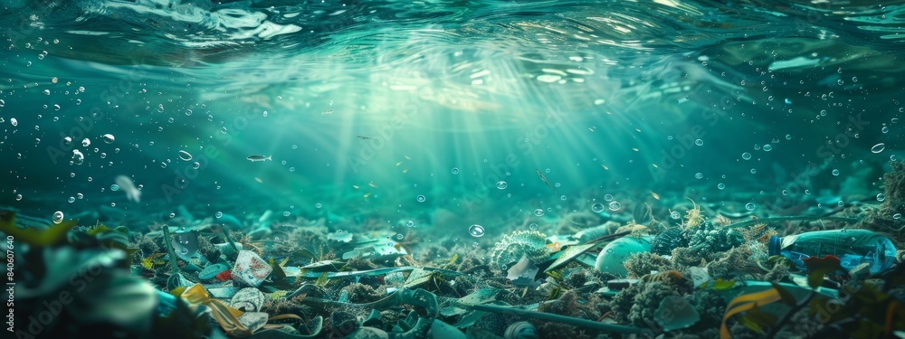 Seawater pollution, serious ocean pollution, marine garbage, World ...