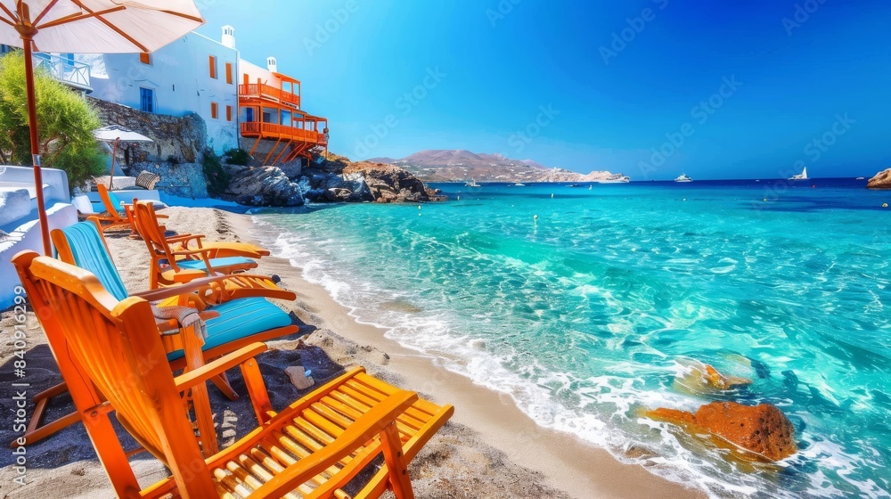 Greece summer holidays. Cyclades .Most famous and beautiful beaches of ...