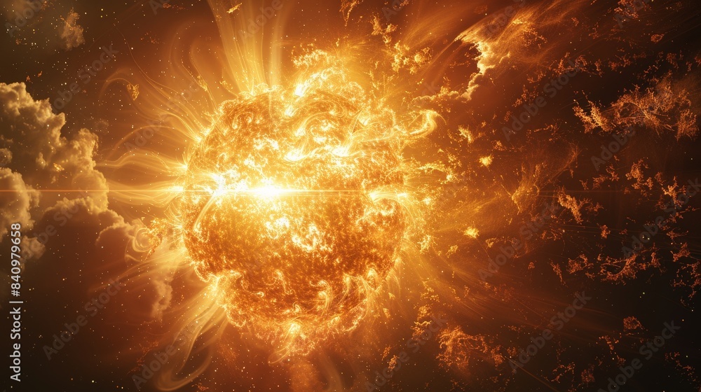 Fiery Solar Explosion Captured in Stunning High-Resolution Image of the ...