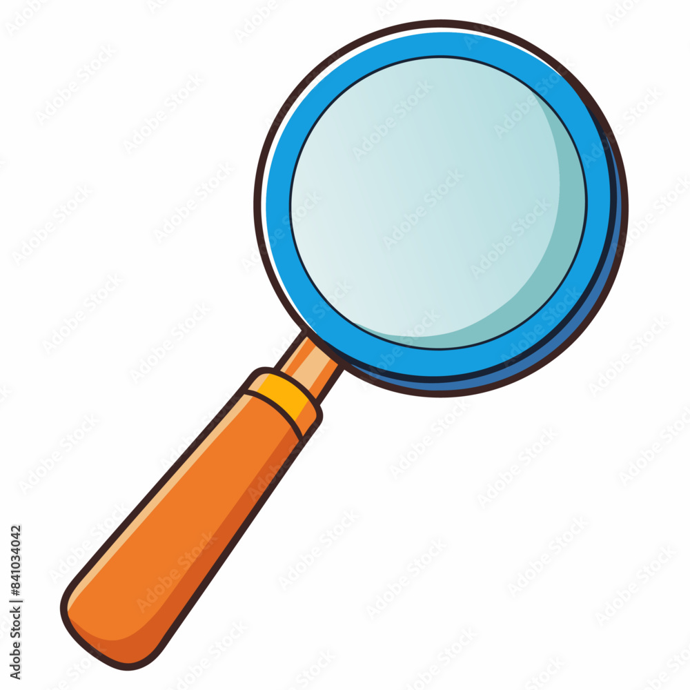 Magnifying glass cartoon vector clipart Illustration Stock Vector ...