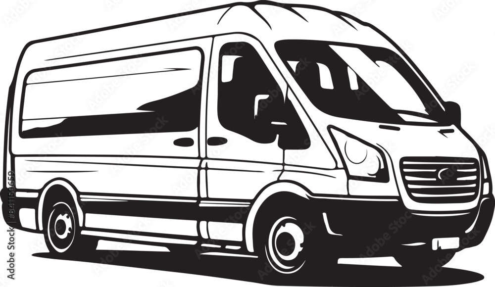 Minibus, Silhouette, Vector, Bus, Transportation, Vehicle, Graphic ...