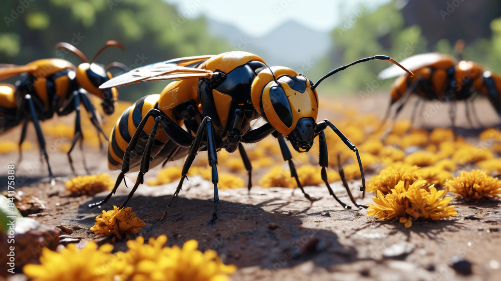 Commander of the Hive: Mighty Leader Directing Ant Workers With Purpose ...