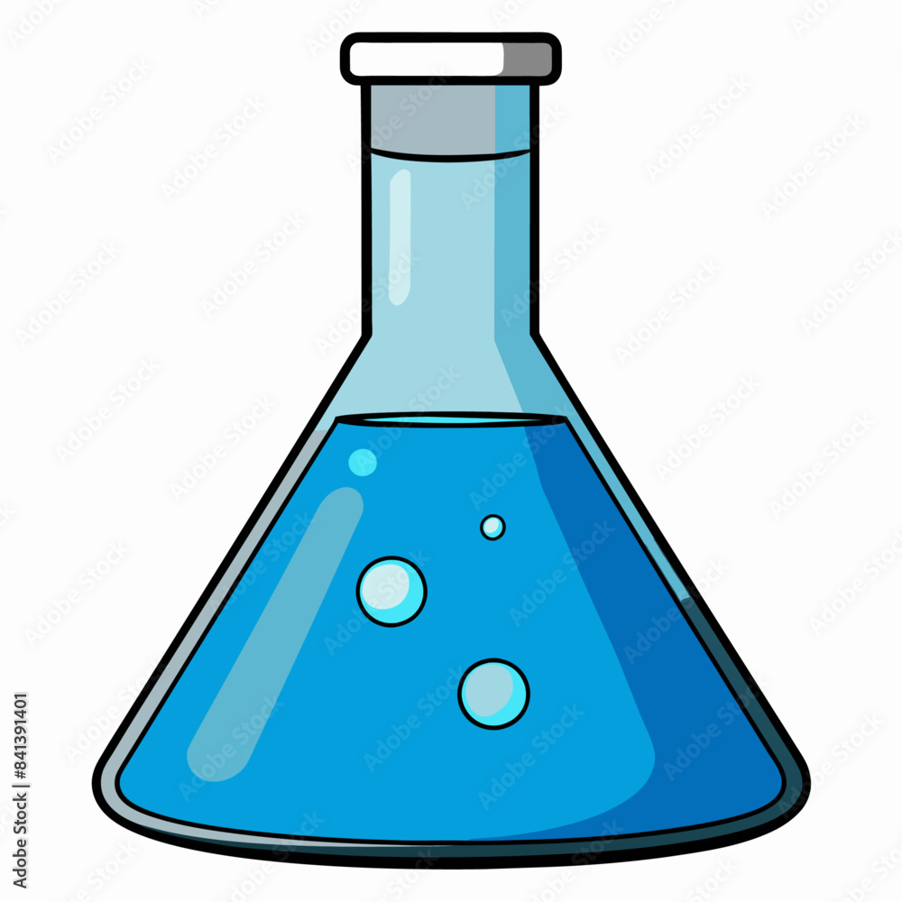 Lab flask cartoon vector clipart Illustration Stock Vector | Adobe Stock