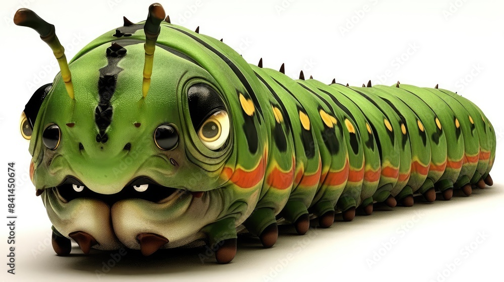 Caterpillar Space Background, Insect Wallpaper, Green Caterpillar ...