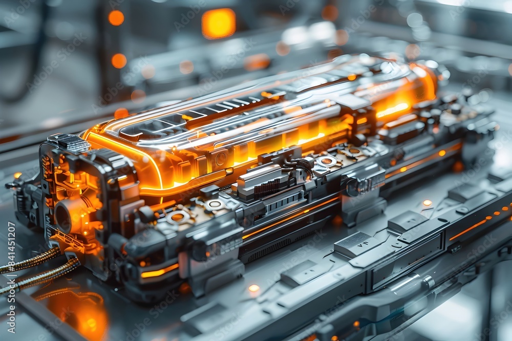 ภาพประกอบ Stock Pioneering Electric Vehicle Battery Pack Design with ...