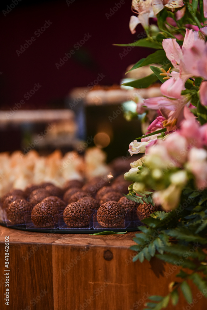 sweets, chocolate candy in a box, fine sweets, brigadeiro, chocolate ...
