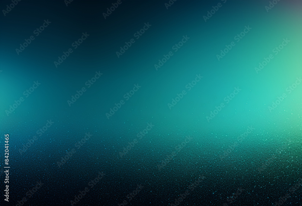 Teal green blue grainy color gradient background glowing noise texture ...