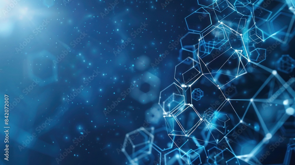 molecular structures and chemical engineering Hi-tech background ...
