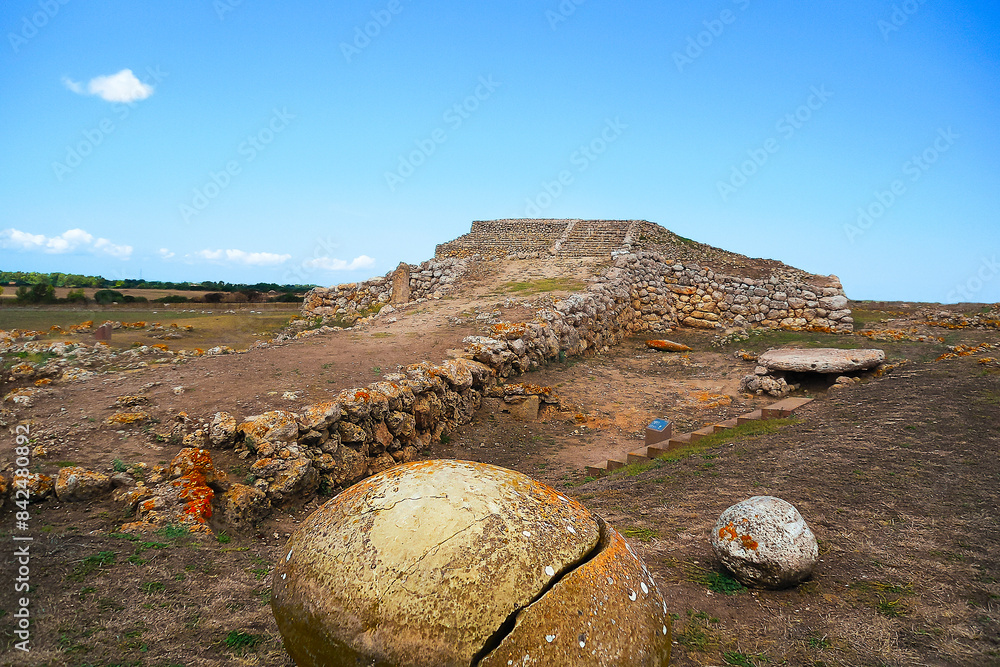 the ruins of prenuragic altar of Monte d’Accoddi, Sardinia, Italy ...