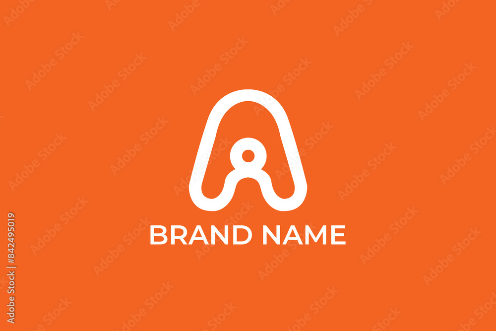 initial letter A abstract logo, letter A logo, letter A baby logo ...