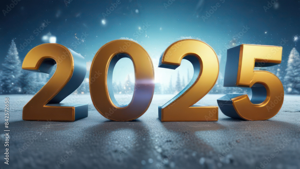 numbers 2025. concept of the new year 2025. postcards for 2025 Stock ...