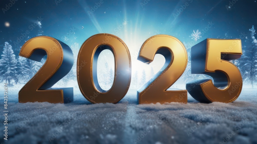 numbers 2025. concept of the new year 2025. postcards for 2025 Stock ...