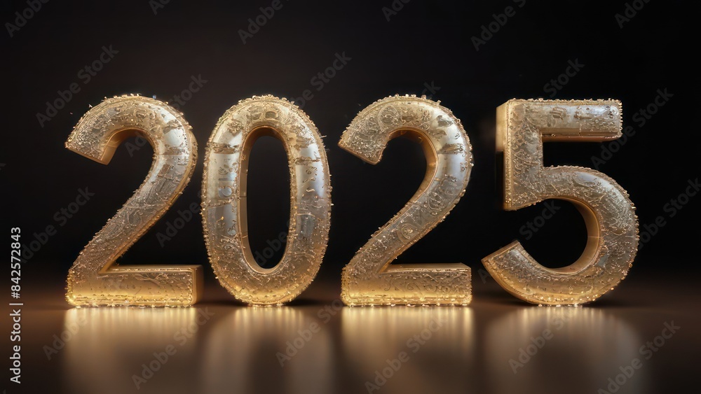 numbers 2025. concept of the new year 2025. postcards for 2025 Stock ...