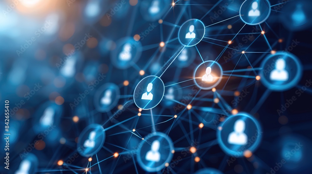 human resource and world wide web concept. recruitment management ...