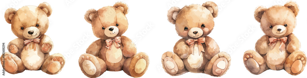 teddy bear clipart vector for graphic resources Stock Vector | Adobe Stock