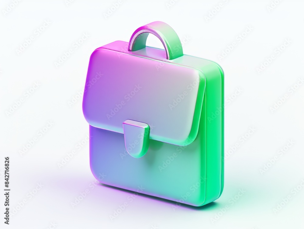3D icon of a Archive bag , in the style of a minimalistic design with ...