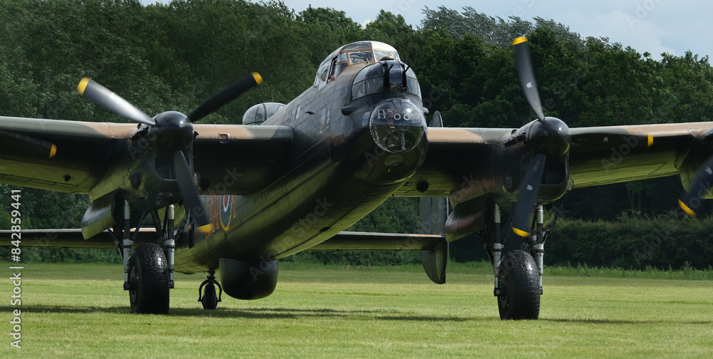 East Kirkby, Lincolnshire, UK. May 2024. The Avro Lancaster is a ...