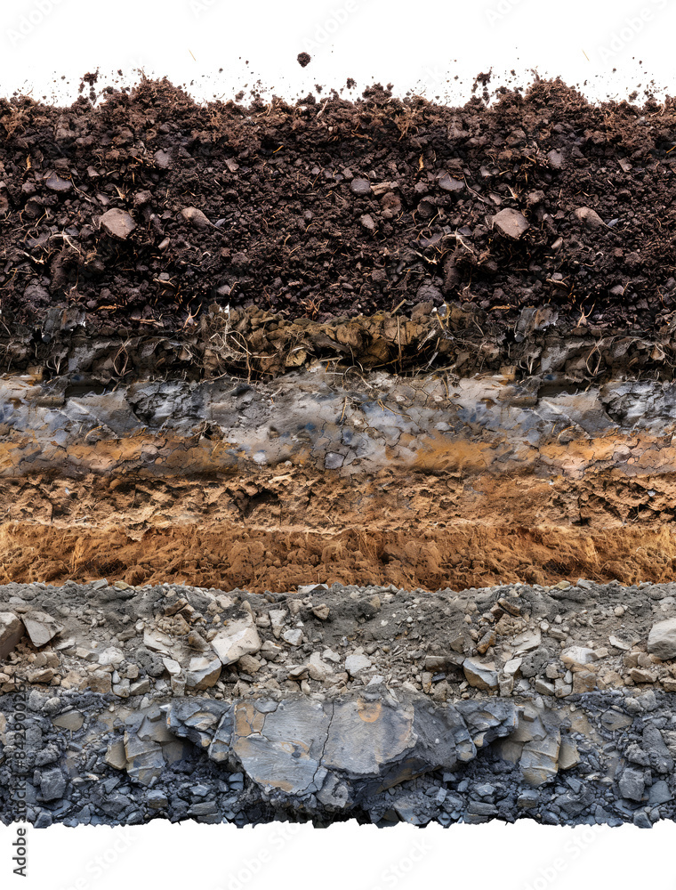 soil layers, ground scheme, underground earth classification, organic ...