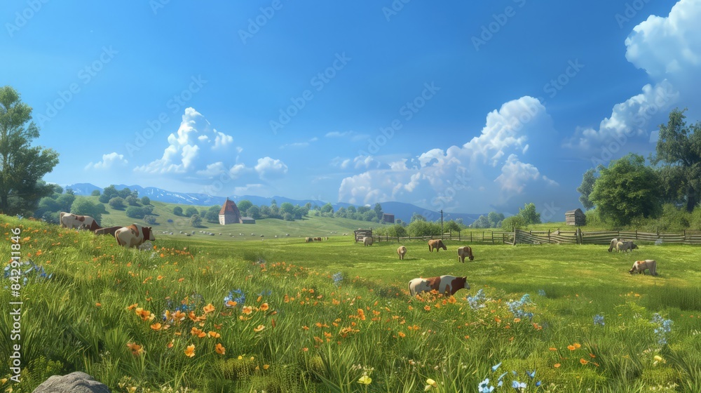 The cow farm is a blend of tradition and modernity, with automated ...