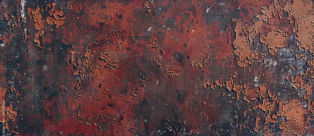 Background image showing a heavily textured metal surface with peeling ...