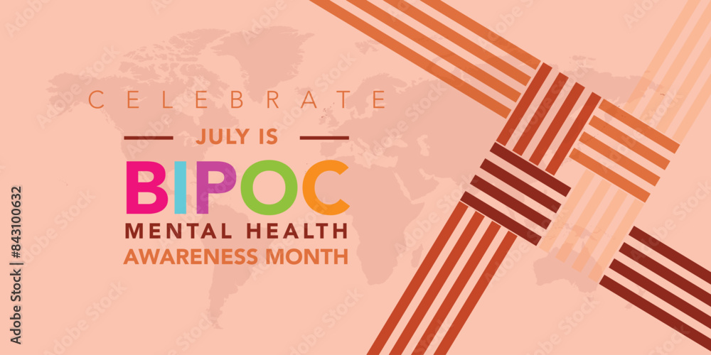 Bipoc Mental Health Awareness Month. Great for cards, banners, posters ...