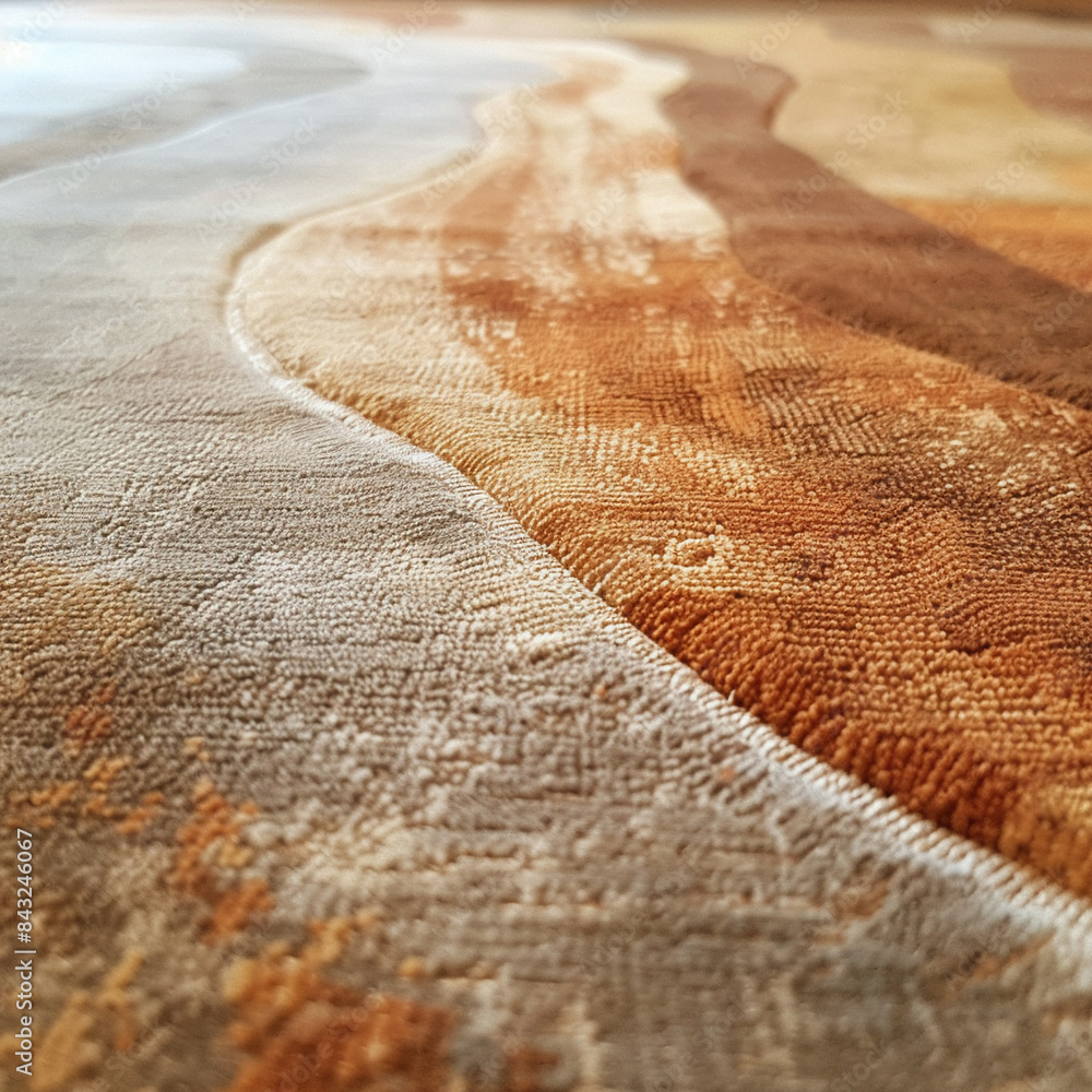 Rugged desert sands beneath your feet, textured rugs capturing the ...