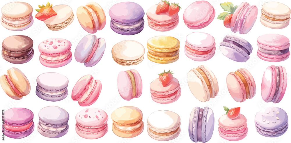 macaroon clipart vector for graphic resources Stock Vector | Adobe Stock