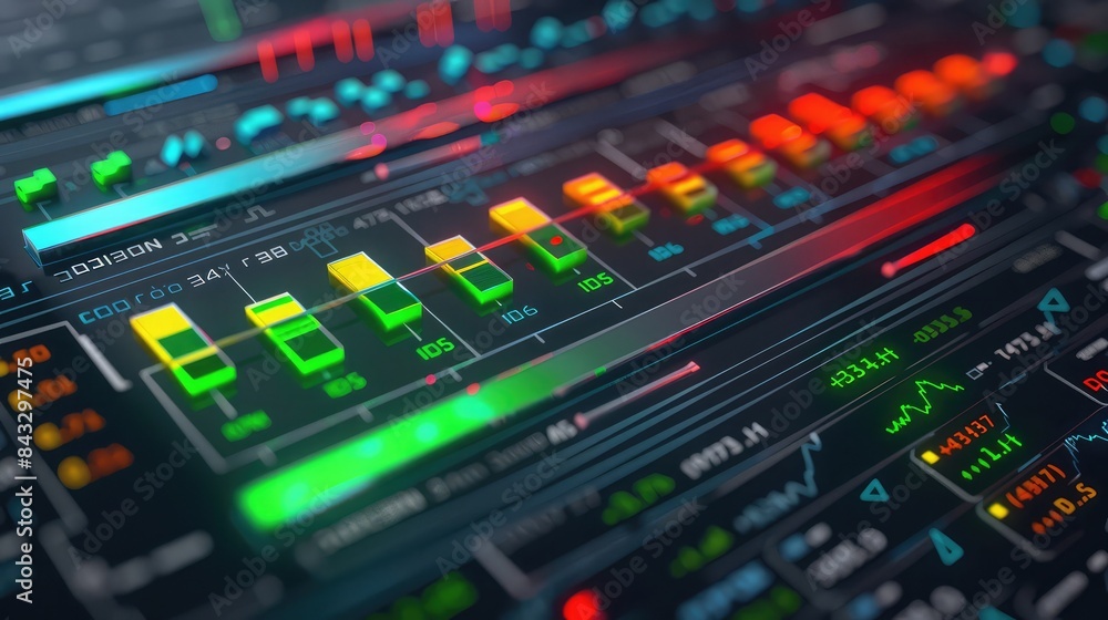 Visualization of a cryptocurrency risk assessment matrix with colored ...