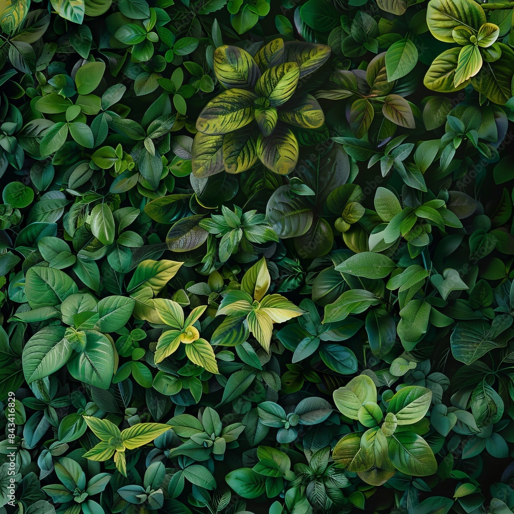 Vegetative ,background, from ,leaves and plants., Lush, natural foliage ...